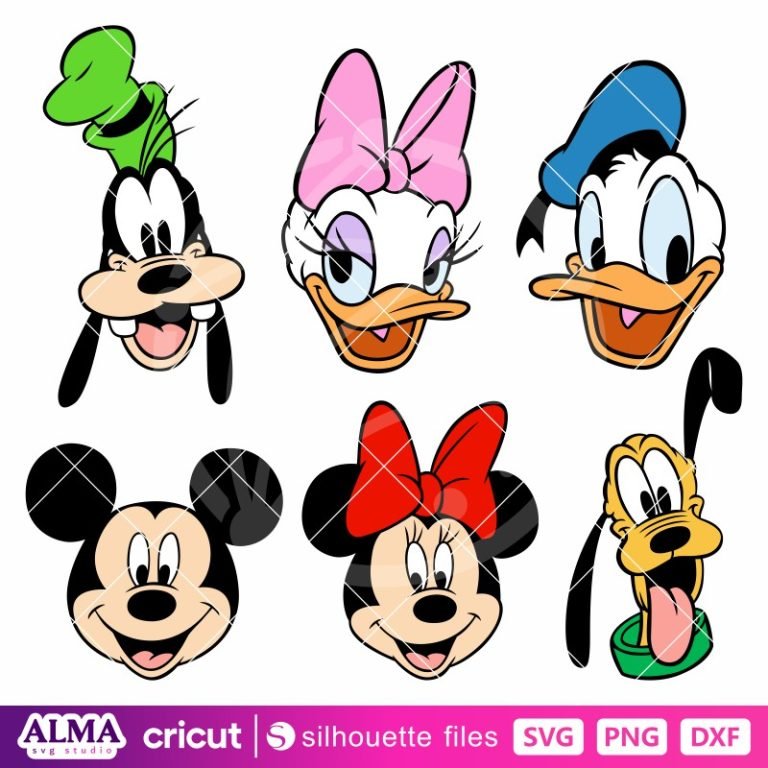 Disney Friends Bundle Svg, Cartoon Svg, Disney Svg, PNG, SVG Cut File ...