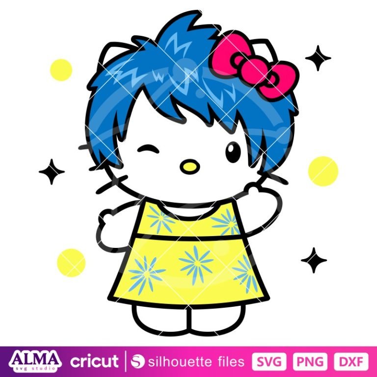 Hello Kitty Joy Svg, Inside Out 2 Svg, Sanrio Svg, Kawaii Svg, PNG, SVG ...